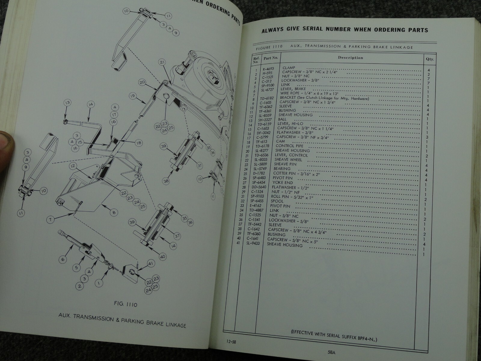 OEM Factory LeTOURNEAU Model B Tournapull Scraper Parts Catalog Book ...