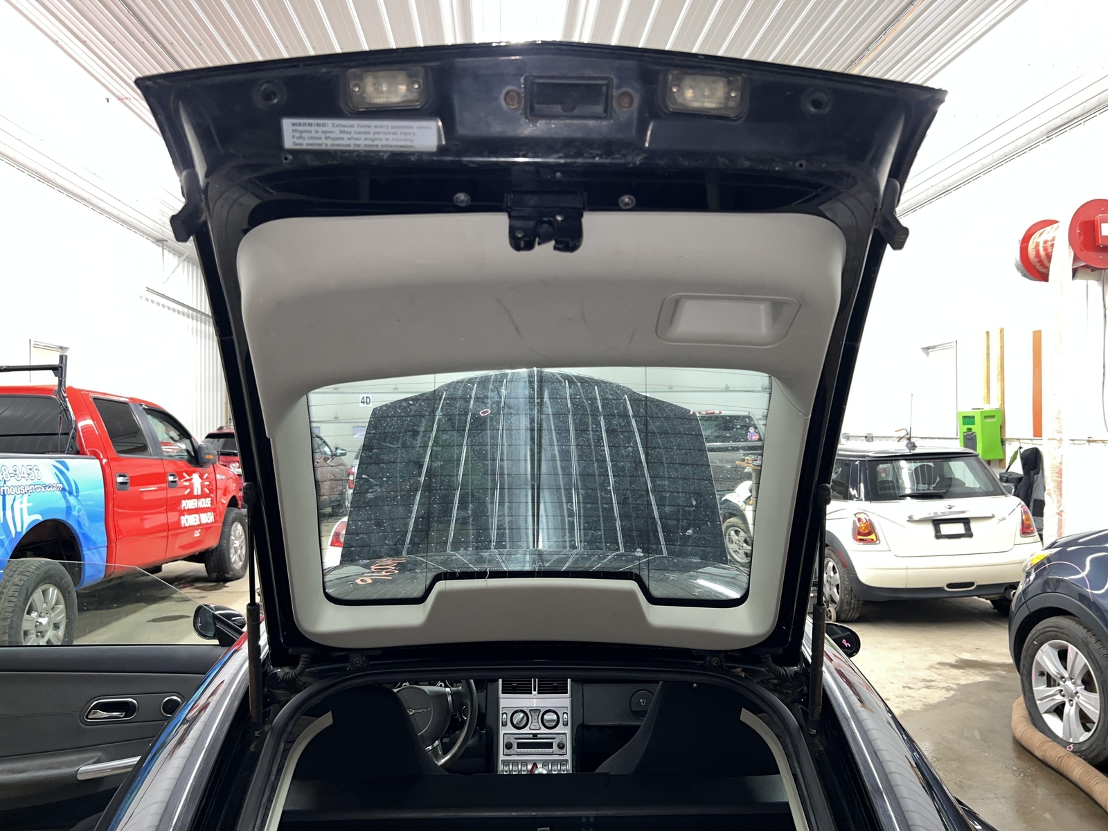 04-08 CHRYSLER CROSSFIRE REAR HATCH TRUNK DECKLID LIFT GATE BLACK PAINT ...