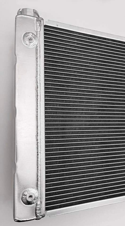 Universal Aluminum Radiator 27" x 19" 2-Row Core DUAL PASS Ford Mopar ...