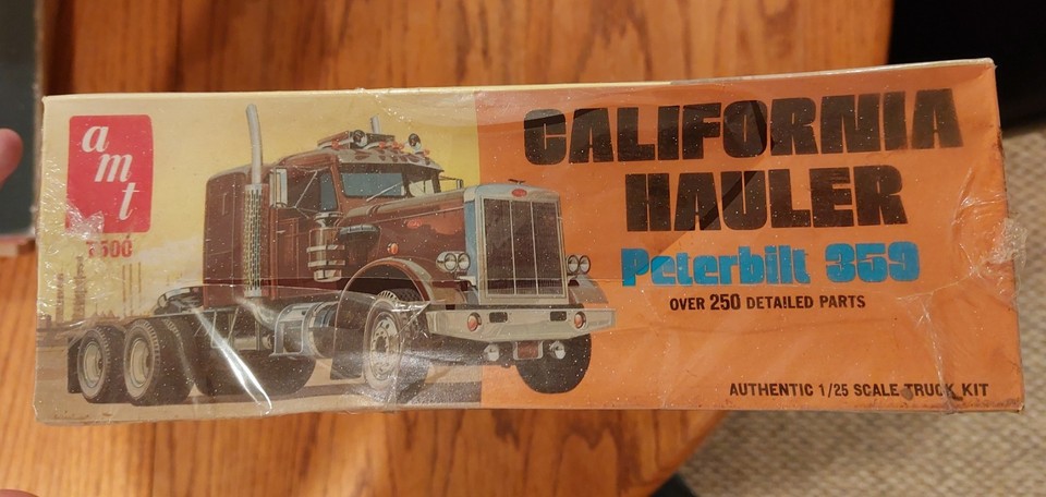 AMT Peterbilt 359 California Hauler W/Sleeper Model Truck Kit. NOS T500 ...