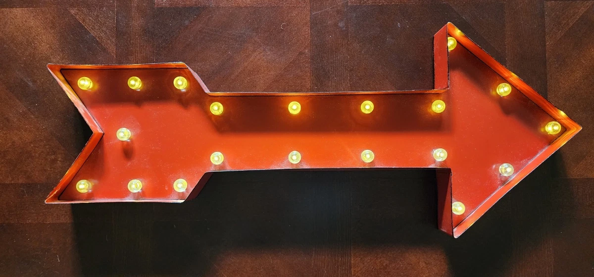 Lighted Arrow Business Signs
