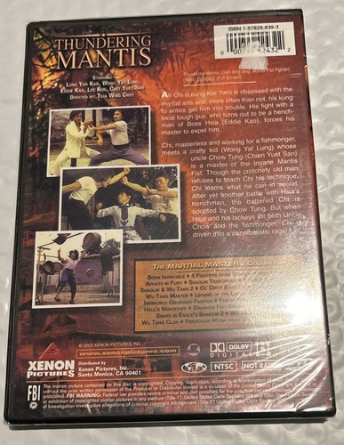 Thundering Mantis (Mantis Fist Fighter) 1980 DVD Ka-Yan Leung Kung Fu ...