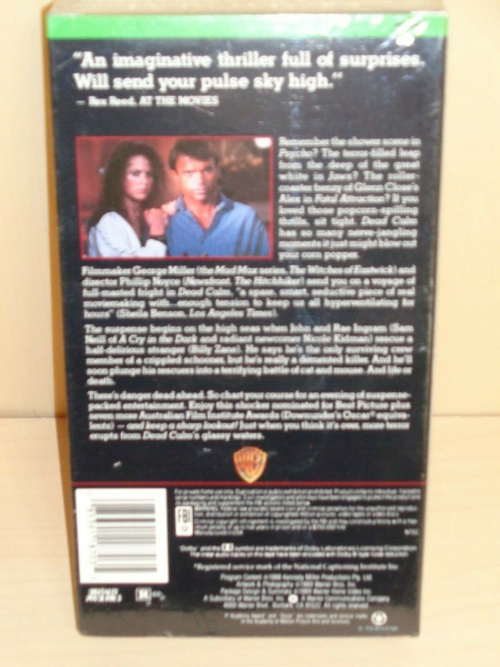 Dead Calm (VHS, 1995) - New & Sealed! 85391187035| eBay
