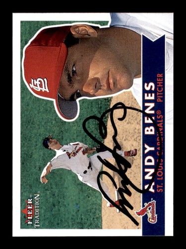2001 Fleer Tradition - Andy Benes - On Card Autograph | eBay