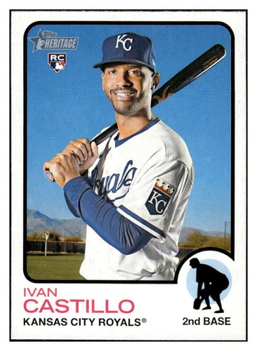 Ivan Castillo RC 2022 Topps Heritage High Number #660 ROOKIE MLB Royals ...