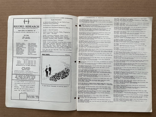 Vintage RECORD RESEARCH Information & Statistics Magazine #37 August ...