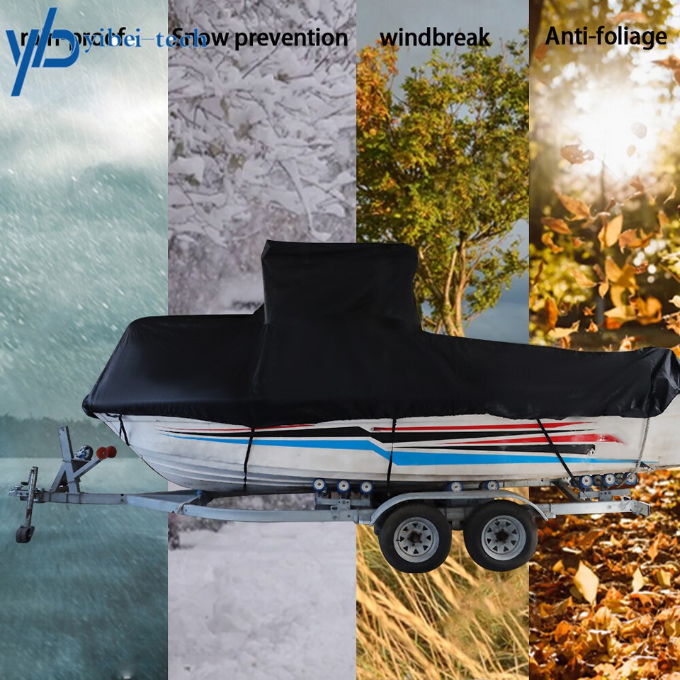 420D Heavy Duty Center Console T-Top Boat Cover Storage Waterproof 20 ...