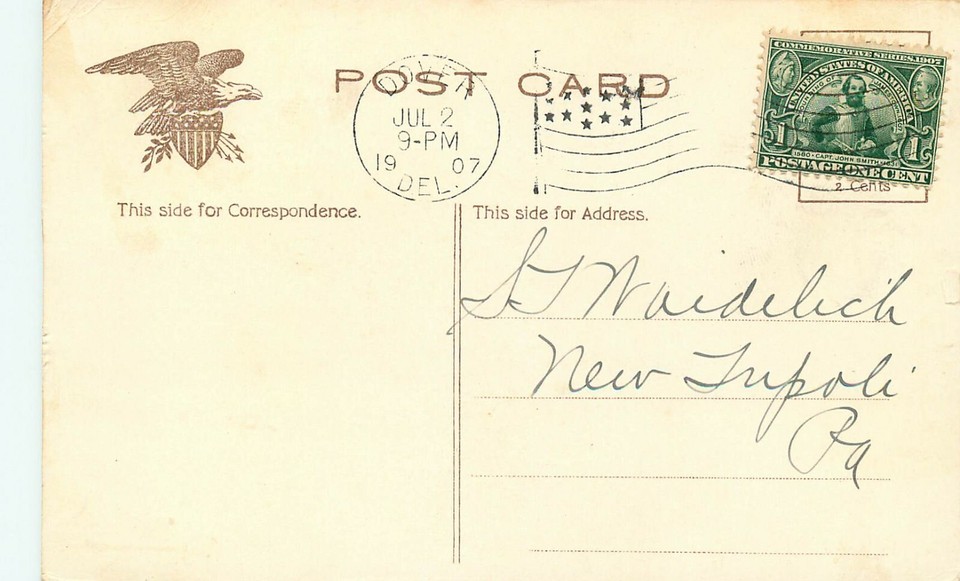 Postcard State Capitol Building State House Dover Delaware Del 1907 ...