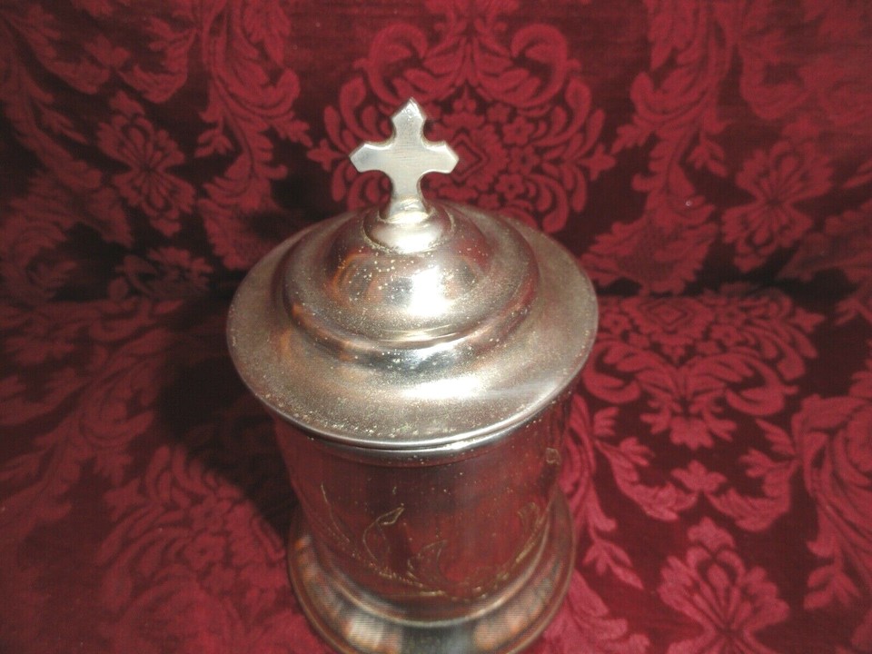 Homan & Co.Cincinnati Quadruple Silver Plate Catholic Communion Host ...