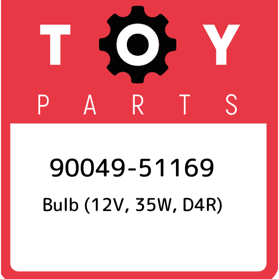 90049-51169 Toyota Bulb (12v, 35w, d4r) 9004951169, New Genuine OEM ...