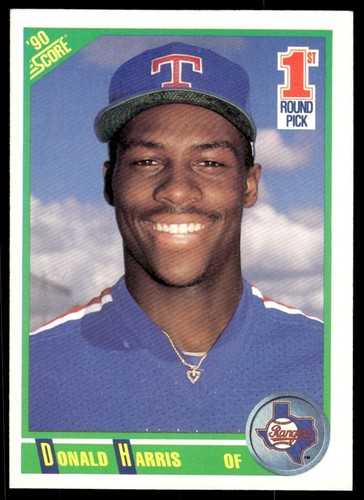 1990 Score Baseball Card Donald Harris Rookie Texas Rangers #661 | eBay