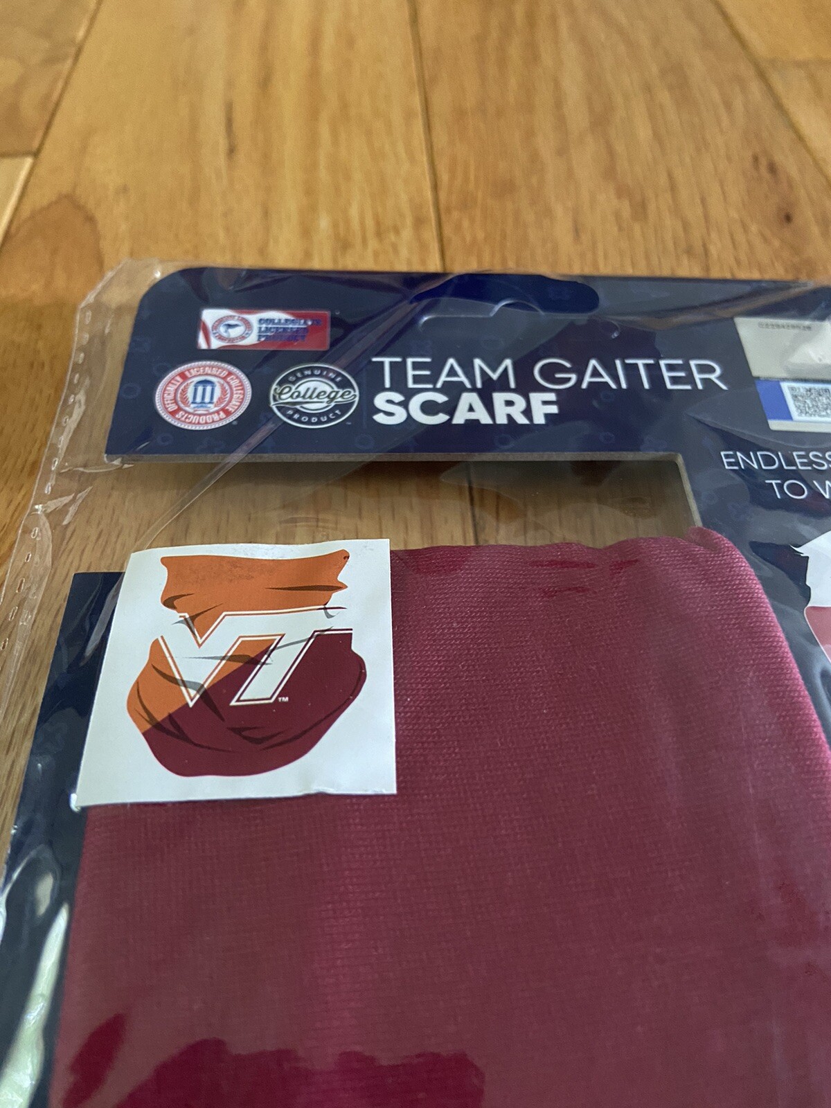 Lot Of 2 New Virginia Tech Hokies Team Multi Use Gaiter Scarf Headband ...
