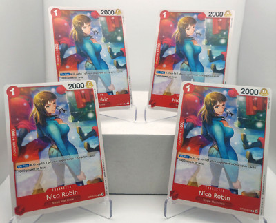 Nico Robin Playset - OP05-010 x4 - Awakening of the New Era - One Piece ...