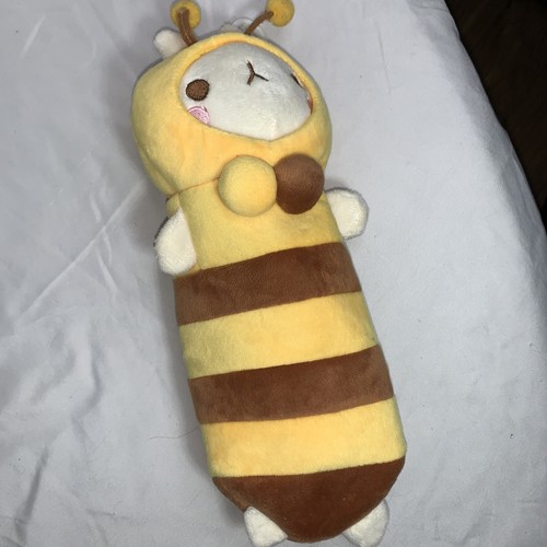Molang Fluffy Stuffed Cute Honey Bee Figurine Animal Soft Mochi Plush ...