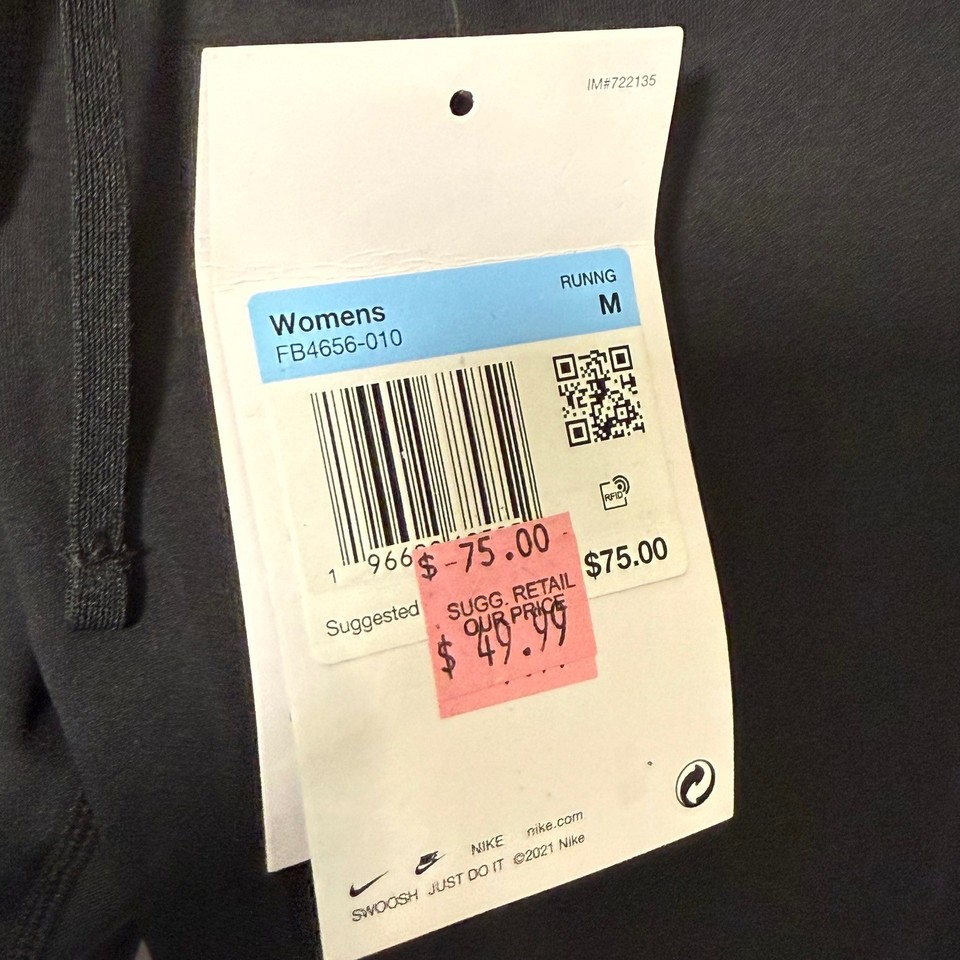 NWT Nike Fast Women's Medium Mid-Rise 7/8 Graphic Leggings w/Pockets ...