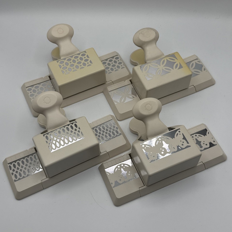 Martha Stewart Crafts Deep Edge Punch Lot of 4 Borders Butterfly ...