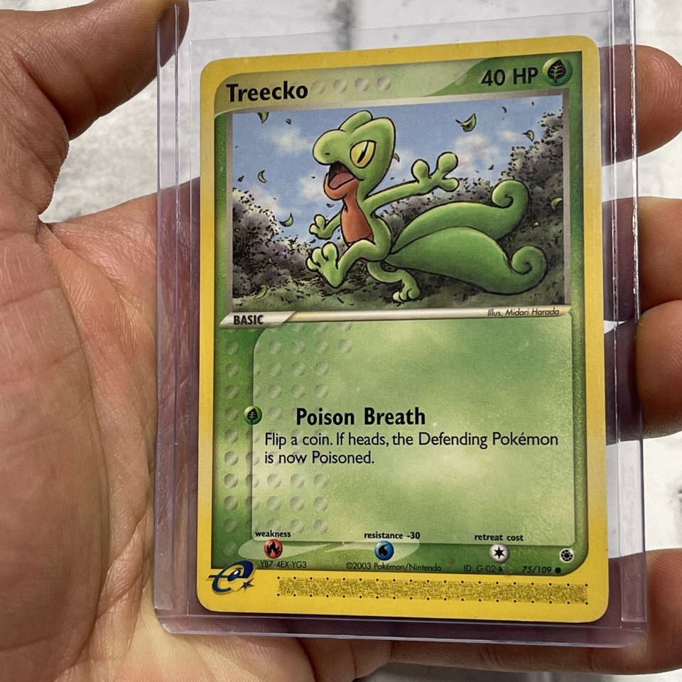 Treecko 75/109 Ruby and Sapphire WOTC Pokemon TCG LP Lightly Played ...