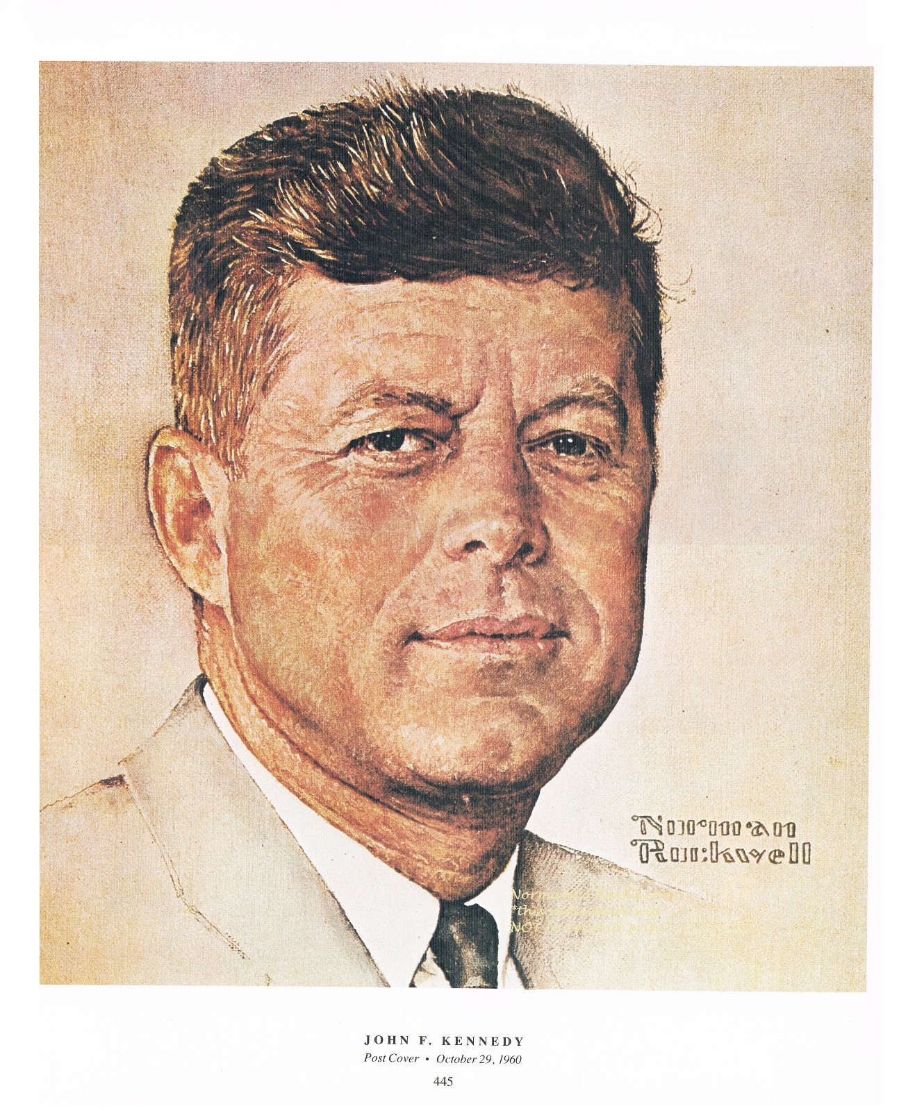 Norman Rockwell print: JFK President "JOHN FITZGERALD KENNEDY" Trump ...