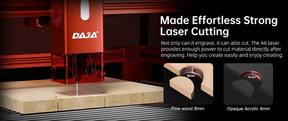 DAJA A6 160W-A6 20W Basic Laser Engraver CNC Business Portable ...