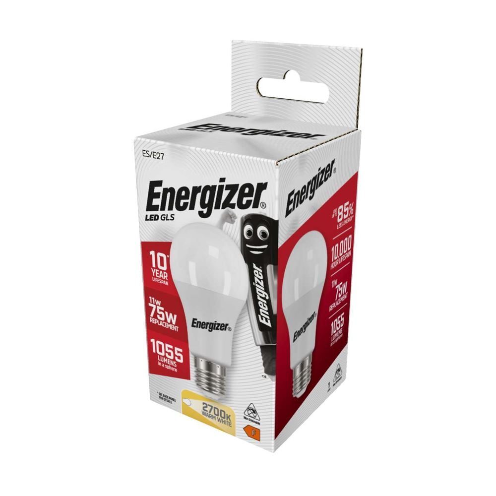 Energizer GLS B22 E27 Light Bulbs 40w 60w 100w LED Globe Warm White ...