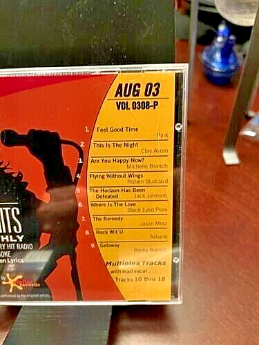 Karaoke CDG Pop Hits Monthly: Pink, Black Eyed Peas, Jason Vol 0308-P ...