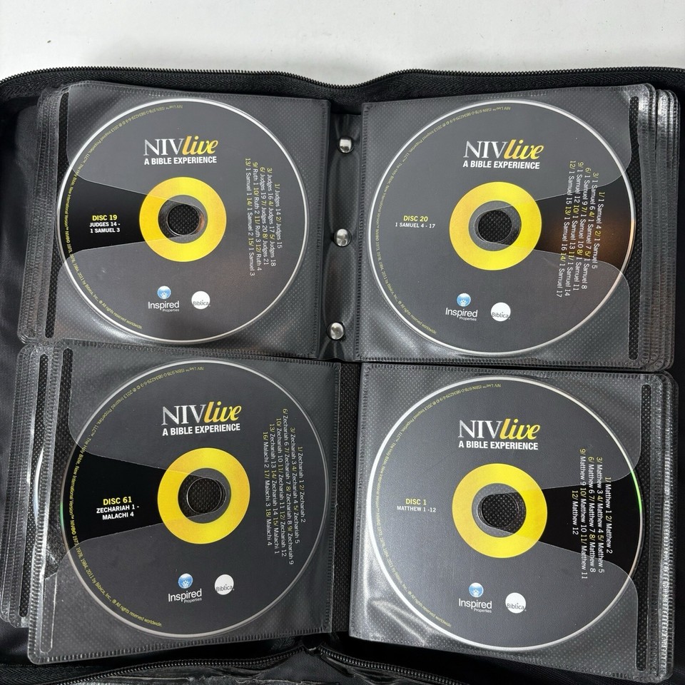 NIV Live A Bible Experience Case Set Audio Bible Complete on Audio CD ...