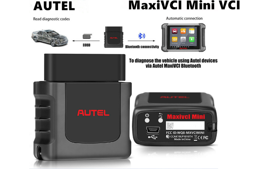 Autel MaxiVCI Mini Bluetooth Diagnostic Interface For MS906S MK808BT ...