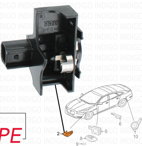 2003-2015 Jaguar XKR Anti-Theft Hood Switch Genuine Factory OEM JAGUAR ...
