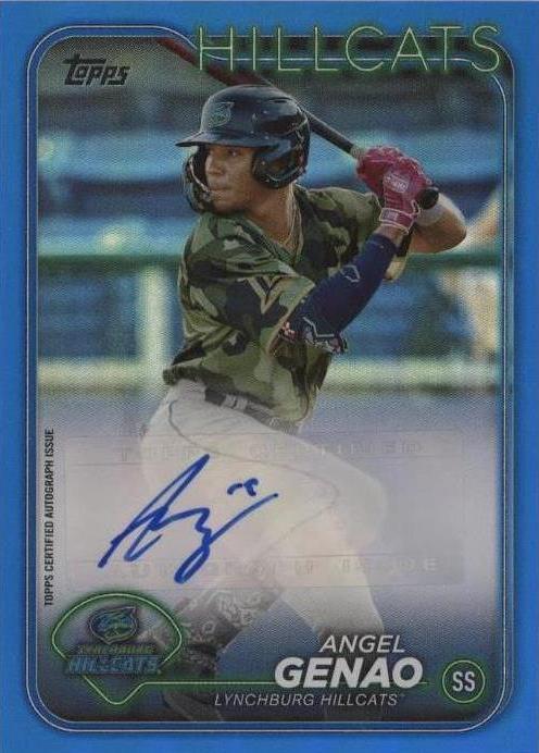 2024 Topps Pro Debut - Angel Genao #PD-181 Blue Foil Autographs /150 ...