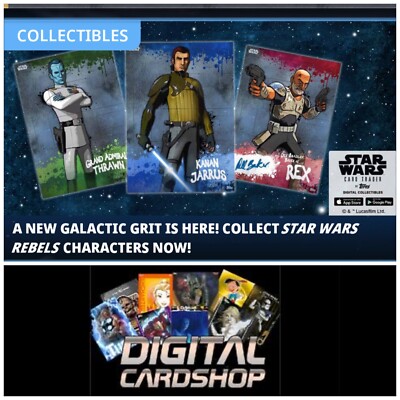 Topps Star Wars Card Trader GALACTIC GRIT REBELS GREEN + SIGNATURE RED ...