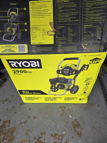 RYOBI 2900 PSI 2.5 GPM Cold Water Gas Pressure Washer with 212cc Engine ...