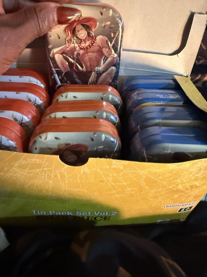 Bandai Namco One Piece Card Game Tin Pack Set Vol. 2 Box Monkey D ...