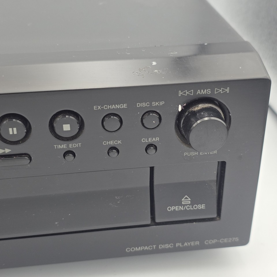 SONY CDP-CE275 5 Disc CD Changer Player No Remote Tested | eBay