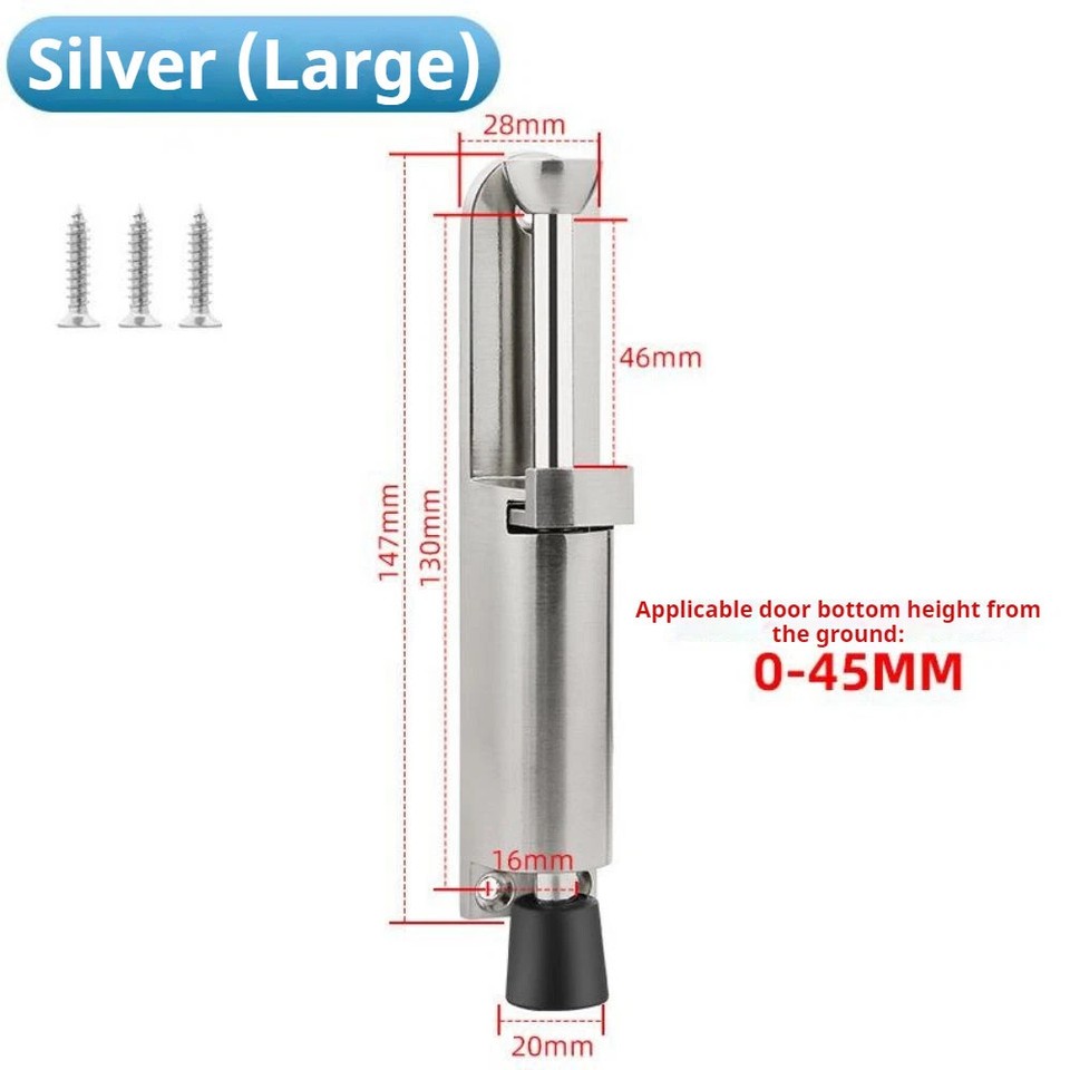 Kick Down Door Stop Keep The Door Stay Open for Garage Gate Office Home Hotels | eBay UK