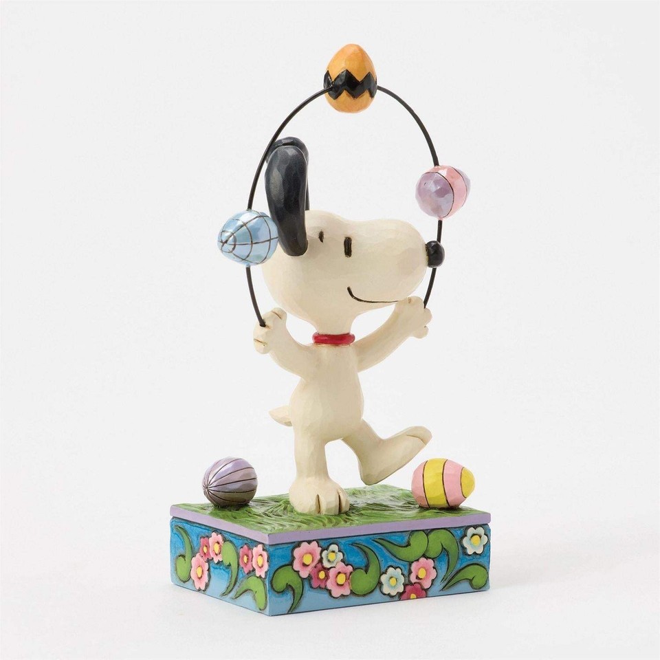 Jim Shore Peanuts Snoopy Juggling Easter Joy Figurine #6017866 | eBay