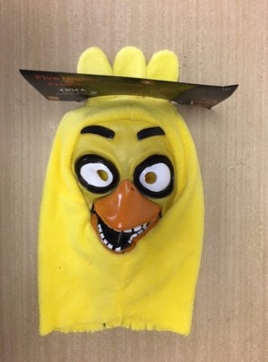 Five Nights at Freddy's Game Chica Plush Overhead Costume Mask Licensed ...