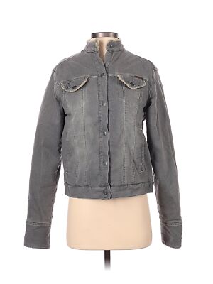 Ruff Hewn Women Gray Denim Jacket S | eBay