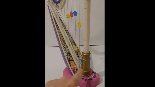 Disney Princess Harp Electronic Musical Toy Harp-EUC-Working-See Video ...