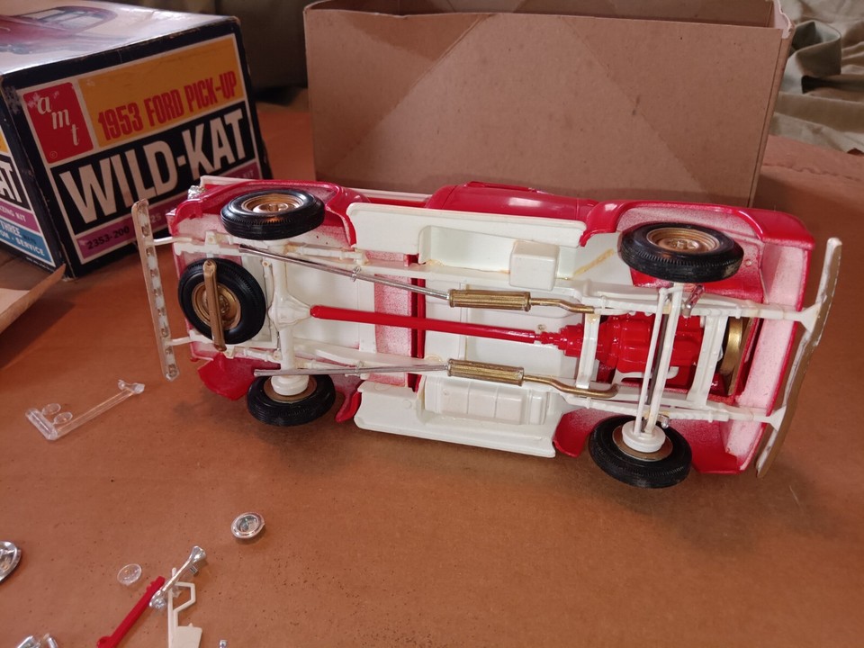 Vintage AMT 1:25 Scale 1953 Ford Pick Up Wild Kat 3 In 1 Model Kit ...