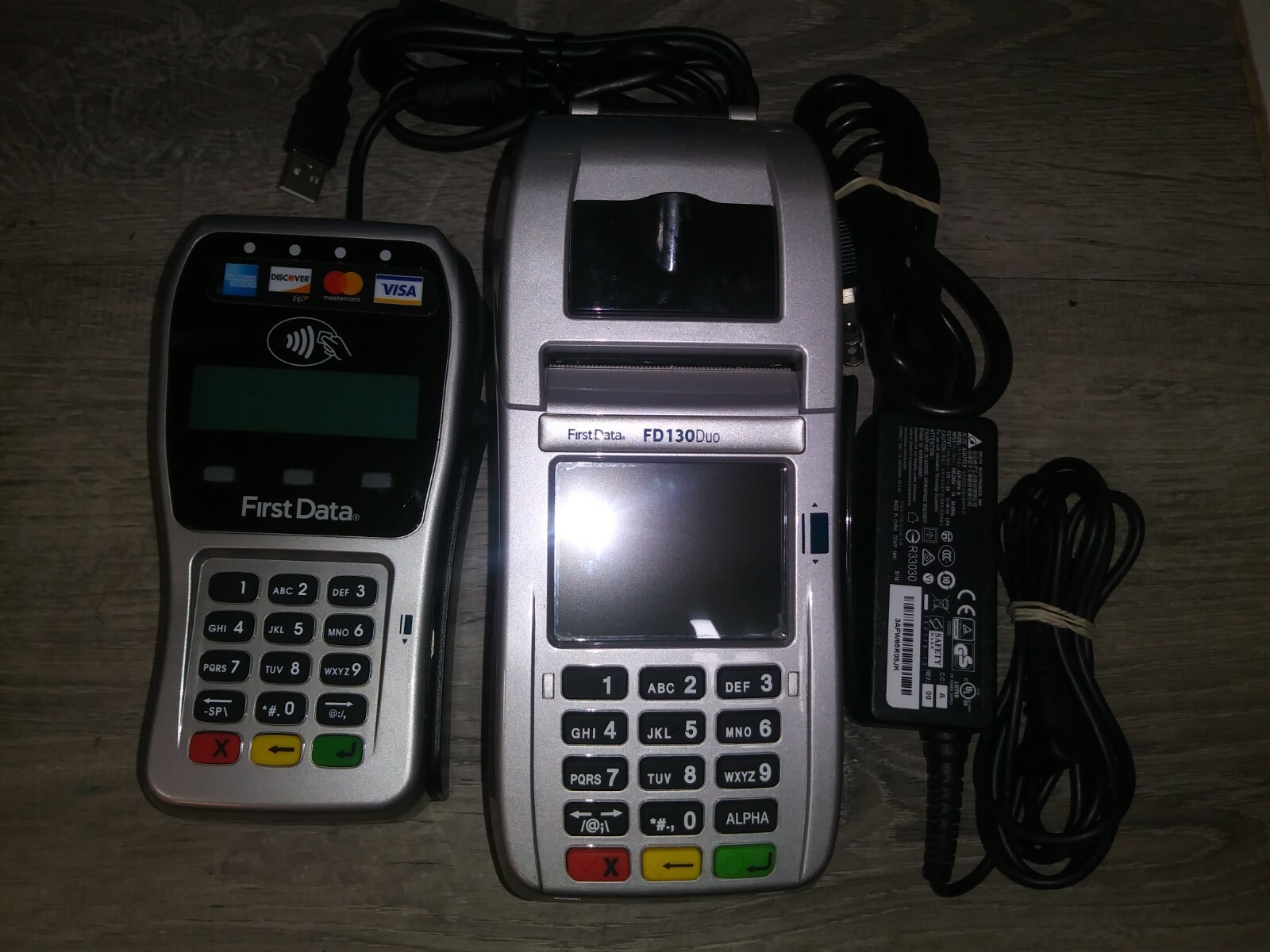 First Data FD130 Duo and FD-35 PIN EMV Pad Credit/Debit Card POS ...