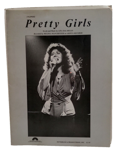 Pretty Girls Sheet Music Melissa Manchester Piano Voice Guitar 70s Rock ...