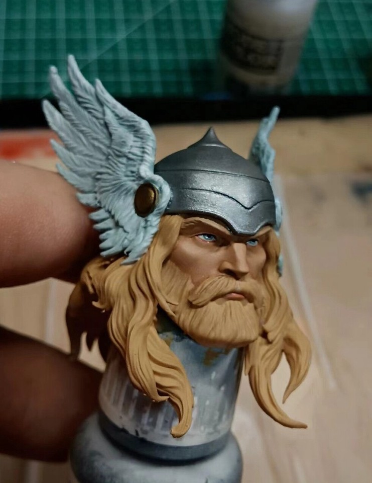 1/12 Painted Retro Thor Odinson Head Carved Fit For 6'' ML Action ...