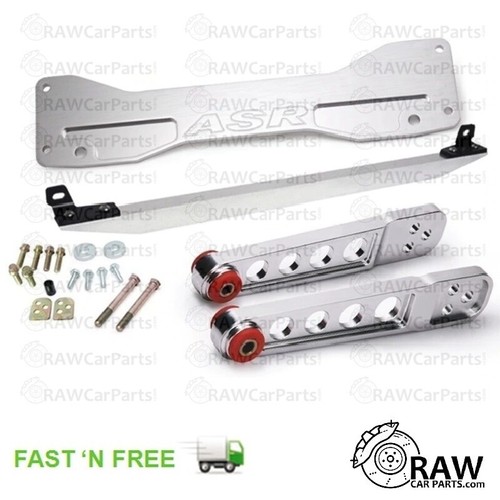 Silver LCA Lower Control Arms Beaks Bar ASR Brace for Honda Civic Type ...