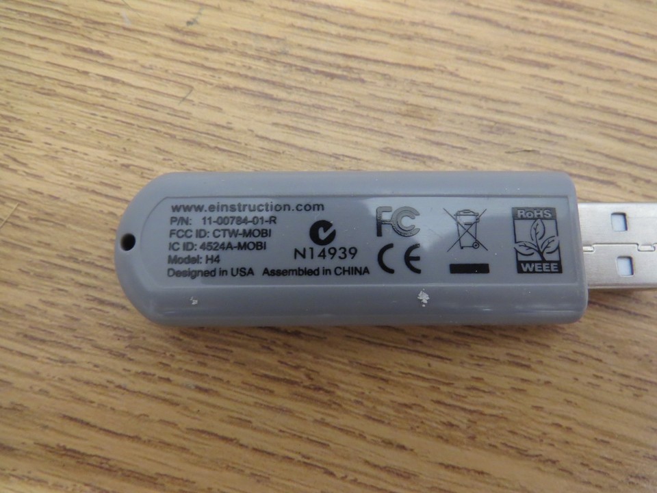 OEM PART: Einstruction Interwrite Mobi Learner IP501 RF USB Adapter 11 ...