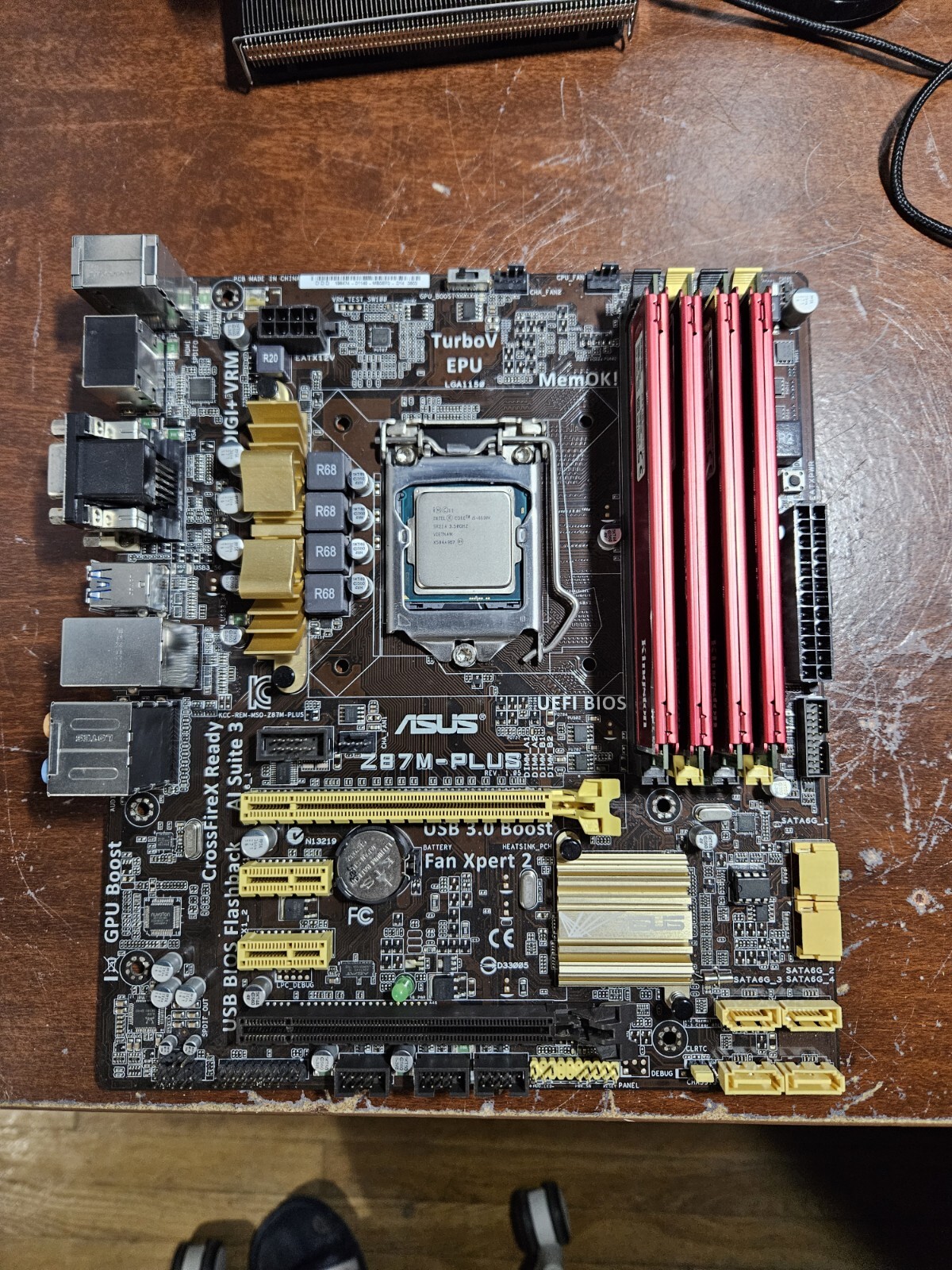 ASUS Z87M-Plus Motherboard + Intel i5-4690k + 16GB DDR3 RAM - Tested | eBay