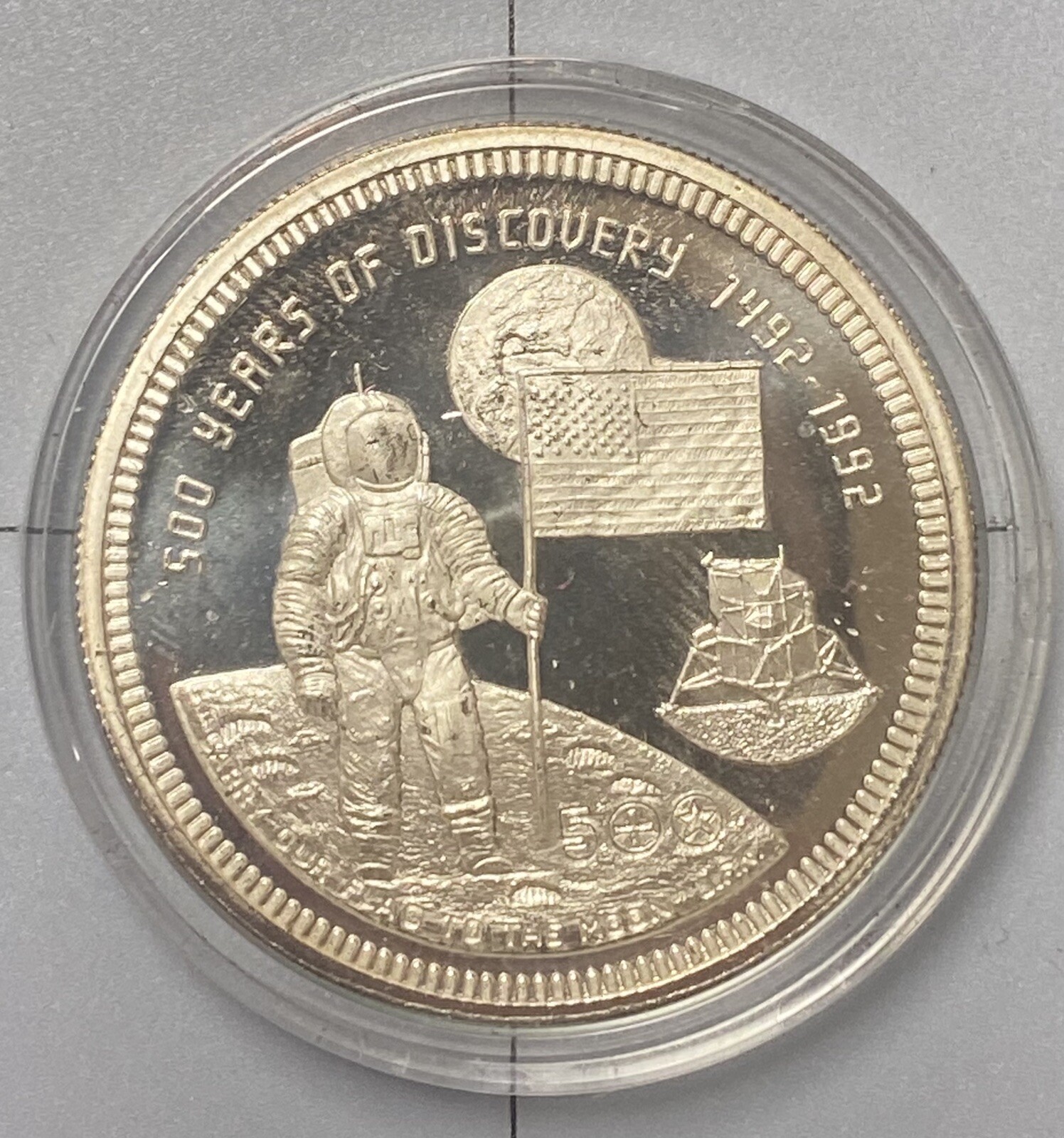 1492-1992 Christopher Columbus Jubilee 500 Years of Discovery 1 oz ...