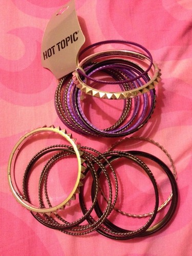 23 Mix BLING BANGLE BRACELETS HOT TOPIC 13 New, 10 Used | eBay