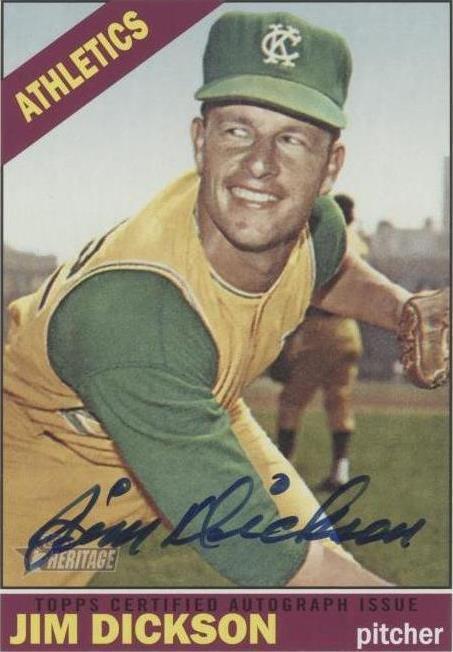 2015 Topps Heritage - Real One Autographs Jim Dickson #ROA-JD (AU) for ...