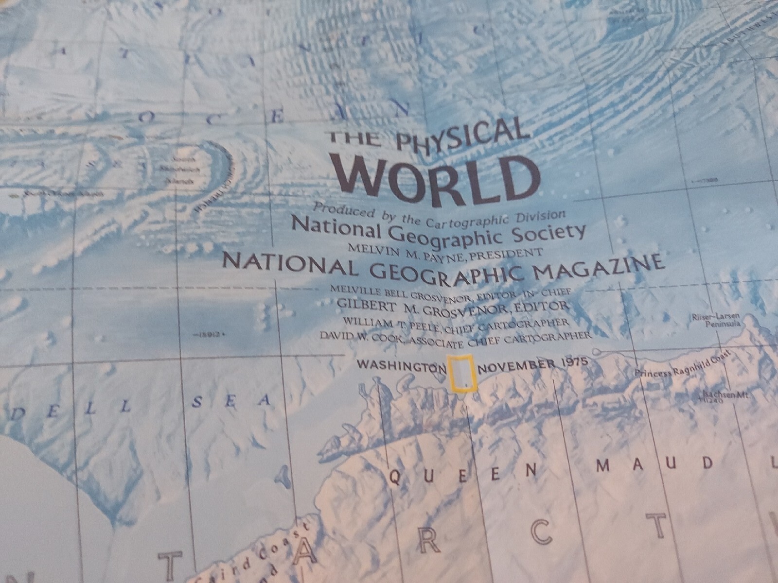 1975 November, The Political & Physical World Map By National ...