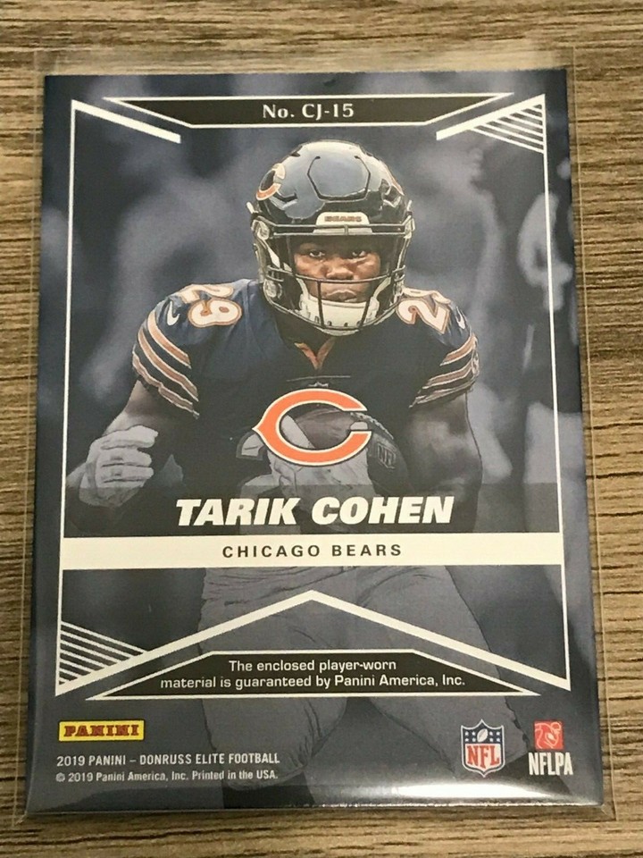 Tarik Cohen 2019 Panini Donruss Elite Craftsman Chicago Bears Card #CJ ...